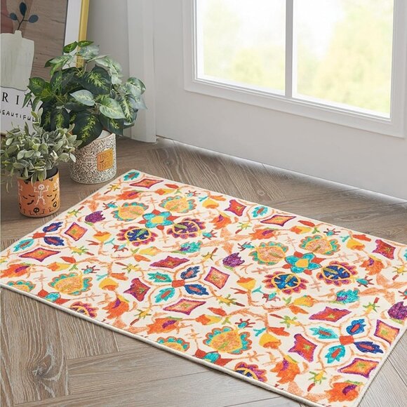 Kitchen | New Area Rug 2x3 Accent Washable Indoor Entryway Vintage Rug ...